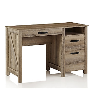 Realspace® Plank 47" W Writing Desk, Coastal Oak