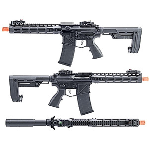 Evike Airsoft - APS Phantom Extremis Mark V 2.0 eSilverEdge Airsoft M4 AEG with 10" LOK Handguard (Color: Black)