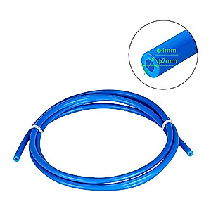 PTFE Bowden Tube (1M) 1PCS+ 6pcs KJH04-M6 Fittings + 6pcs JP4-01 Pneumatic Fittings with PTFE Tube Cutter for 3D Printer 1.75mm Filament