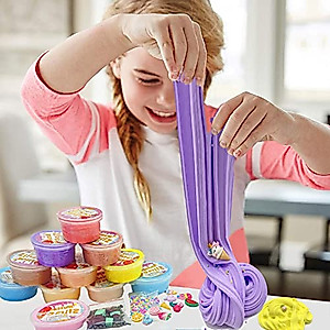 Butter Slime Kit for Girls and Boys 11pack with Scent,Stretchy and Non-Sticky,Stress Relief Toy,Birthday Gift and Party Favors