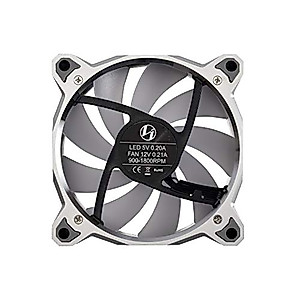 LIAN LI Bora Digital Series RGB BR DIGITAL-3R S, 120mm Addressable RGB LED PWM Fan, 3 Fans Pack - Silver Frame,Sliver