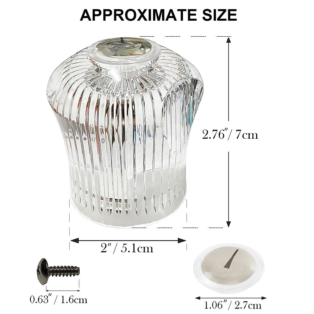 Faucet Handle Replacement Compatible with Kohler Acrylic 30316 Handle Kit