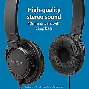 Kensington USB-A Hi-Fi Headphones (K97600WW), Black