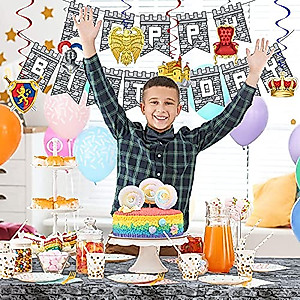 2 Pcs Cobblestone Tablecloth Stone Wall Plastic Table Covers 87 x 51 Inches Medieval Party Disposable Tablecovers for Medieval Knight Theme Birthday and Halloween Party Decoration