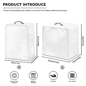 XXQGOMG Coffee Maker Cover with Durable Handle Coffee Bread Stand Mixer Cover Compatible with Kitchen Aid Mixer Kitchen Appliance Dustproof Covers Fit Most Small Kitchen Appliance