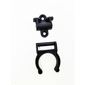 Pactrade Marine Boat Canoe Kayak Pair (2 PCS) of Black Folding Paddle Clip Kit