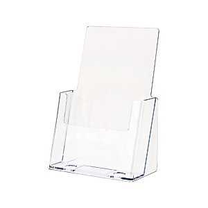 Marketing Holders Bi Fold Holder For 6" Wide Material Countertop Booklets Pamphlet Value Pack of 2 Organizer Clear Acrylic Brochure Holder Literature Display