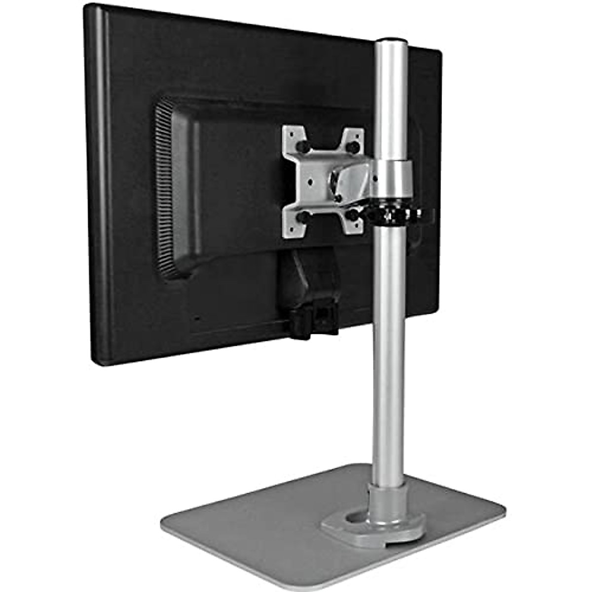 StarTech.com Single Monitor Stand - Adjustable - Supports Monitors 12'' to 34" (30.9lb/14kg) - Premium - Single Screen VESA Monitor Mount Stand - Silver , TAA (ARMPIVSTND)