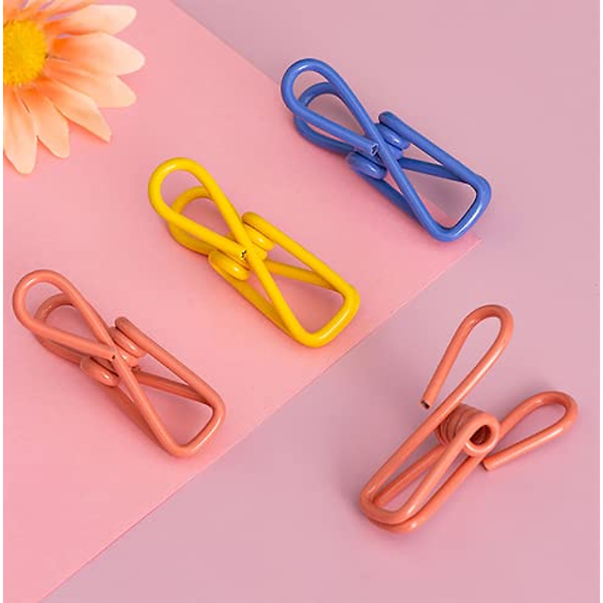 20 Pack Multipurpose Clothes Pins Utility Clips 2 Inch for Bag Clips, Utility Clips, Bag Clips,Clips for Package,Chip Clip,Clothes Pins ,Kitchen Clips, Clothes Clips, Colorful Clothespins, Small Clips