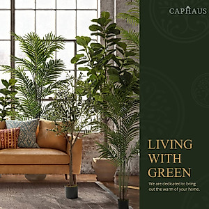 Fencer Wire 3 Feet, 36 Inch Artificial Cedar Tree Set of 2, Natural Faux Plants for Outside Planters, UV Resistant, Fake Boxwood Topiary with Dried Moss, Artificial Tree Indoor, Outdoor Patio Decor