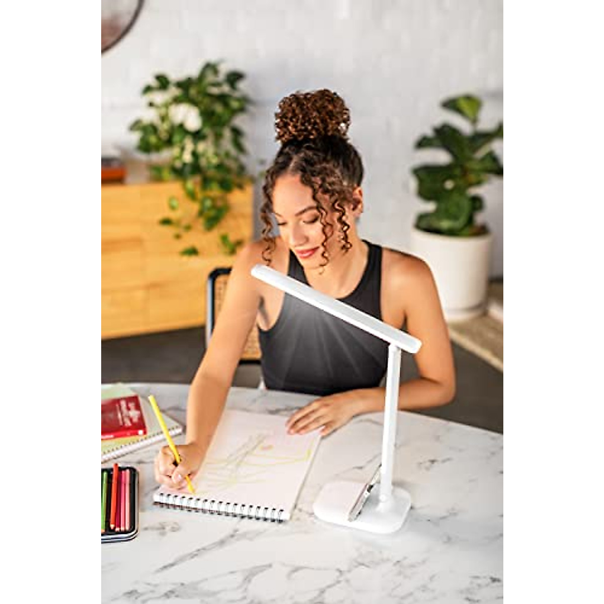 LITTIL Bright | LED Desk Lamp with Touch Control, Cordless Dimmable Table Lamp, Eye-Caring LED Light Lamp for The Bedroom or Office