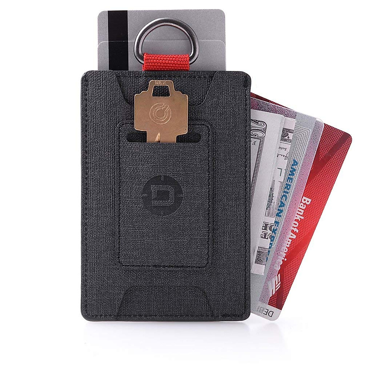 Dango Slim Minimalist Wallet for Men - RFID Blocking - Durable Dtex Water Resistant Material, Black