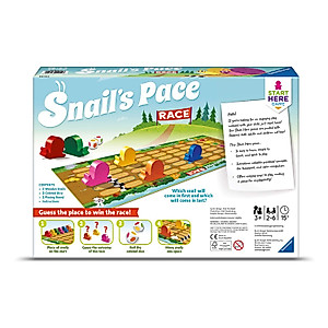 Ravensburger Snail's Pace Race Game for Age 3 & Up - Quick Children's Racing Game Where Everyone Wins!