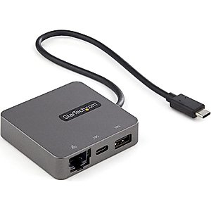 StarTech.com USB-C Multiport Adapter - USB 3.1 Gen 2 Type-C Mini Dock - USB-C to 4K HDMI or 1080p VGA Video - 10Gbps USB-A USB-C, GbE - Portable Travel Laptop Dock - Works w/Thunderbolt 3 (DKT31CHVL)