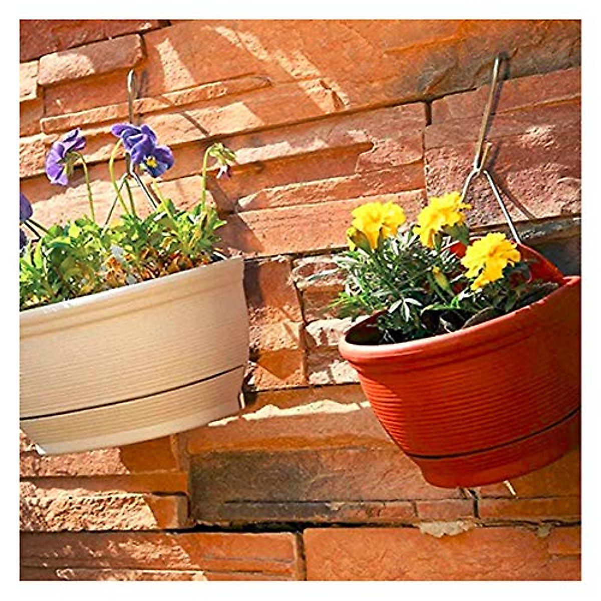 10 Pack S Shaped Hooks Gardening Tools 5.5 inch Heavy-Duty Stainless Steel Hooks Hanging Hanger Bearing Up to 30 KG, Plants, Kitchen Pots and Pans,Shower Curtain -Large Size