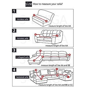 HUIJIE Sofa Slipcovers Sofa Cover,Universal High Elasticity Non-Slip Couch Slipcover Sleepy Cat Printed All-Inclusive Sofa Cover,Armchair Furniture Protector Home Decor,3,Seater 195,230Cm