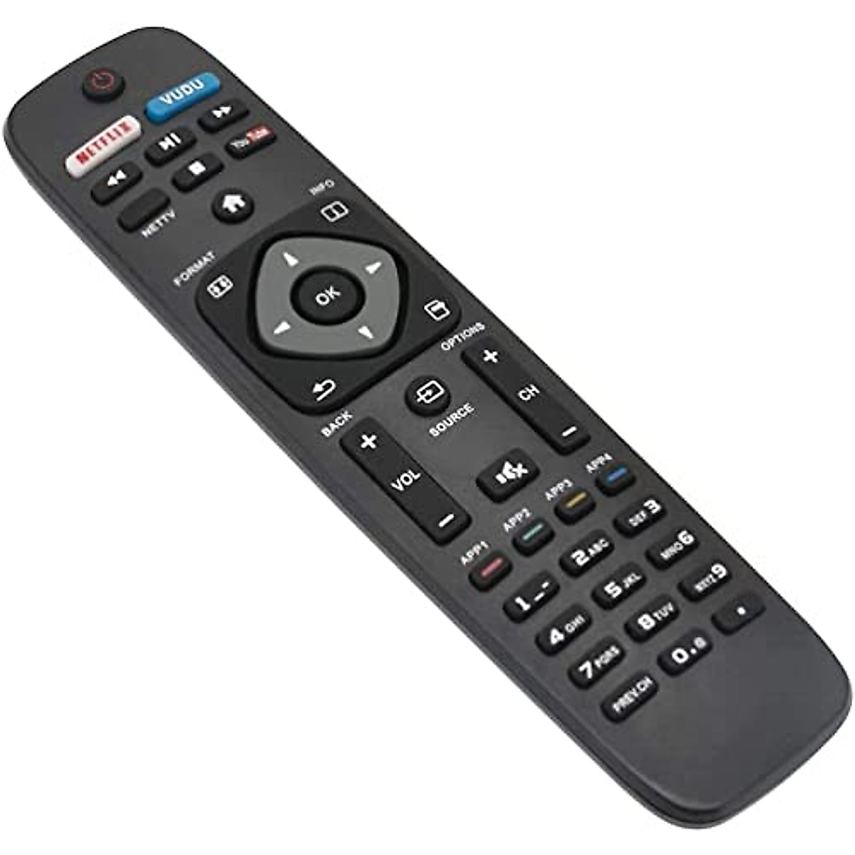 Philips NH500UP Smart TV Replaced Remote Control for 43PFL5604/F7 50PFL5604/F7 50PFL5704/F7 55PFL5604 65PFL5604/F7