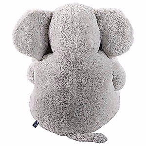 Vermont Teddy Bear Giant Elephant Stuffed Animal - 4 Foot Big Stuffed Elephant Plush from Giant Cuddle Collection - Collectible Plushies for Kids & Adults - Crafted in The USA