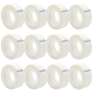 OWLKELA - 12 Rolls Invisible Tapes 0.7 in x 1000 Inches, Matte Finish Invisible Tape, Foggy Translucent Tape Great for Correction and Labeling, Compatible with Standard Tape Dispenser