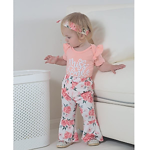 Baby Girl Miss Onederful 1st Birthday Outfit Infant First Birthday Outfit (Pink,6-12 Months)