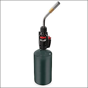 Ivation Trigger Start Propane Torch, High-Temperature Flame Torch [2372°F] w/Easy Trigger-Start Ignition & Adjustable Flame Control for Light Welding, Soldering, Brazing, Heating, Thawing & More