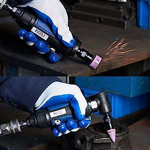 Air die grinder, NEU PNEUPACTURE die grinder set, straight/angle air grinder kit, with 1/4 and 1/8 inch collets, apply to grinding, polishing