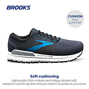 Brooks Men's Addiction GTS 15 Supportive Running Shoe - India Ink/Black/Blue - 11.5 Wide