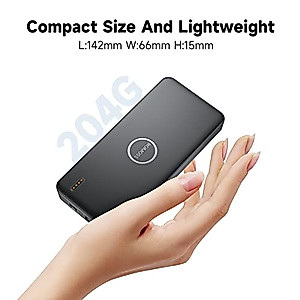 ROMOSS 2-Pack 10000mAh Portable Charger, Ultra Slim 5V 2.4A Output Power Bank Phone Charger & LED Indicator, Backup External Phone Battery Pack for iPhone 14, 13, iPad, Galaxy S10, Tablet and More