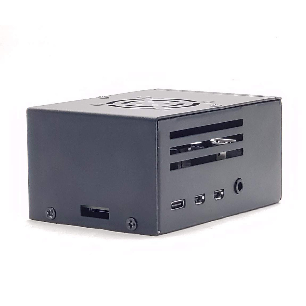 Raspberry Pi Deep Case PoE 5.2V@3.5A HAT Metal Enclosure Protective Box Cooling Fan 17.5Watt Power Over Ethernet (POE) HAT PoE Network Standard Compliant for Rpi 4 Model B by CMC TECH