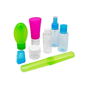 Flents Travel Toothbrush Holder, Breathable Plastic for Ventilation, Great for Home or Travel, 6 Pack, Assorted Colors