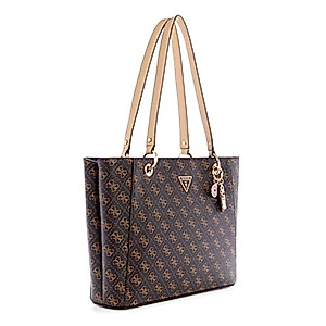 GUESS Noelle Noel Tote, Brown Logo