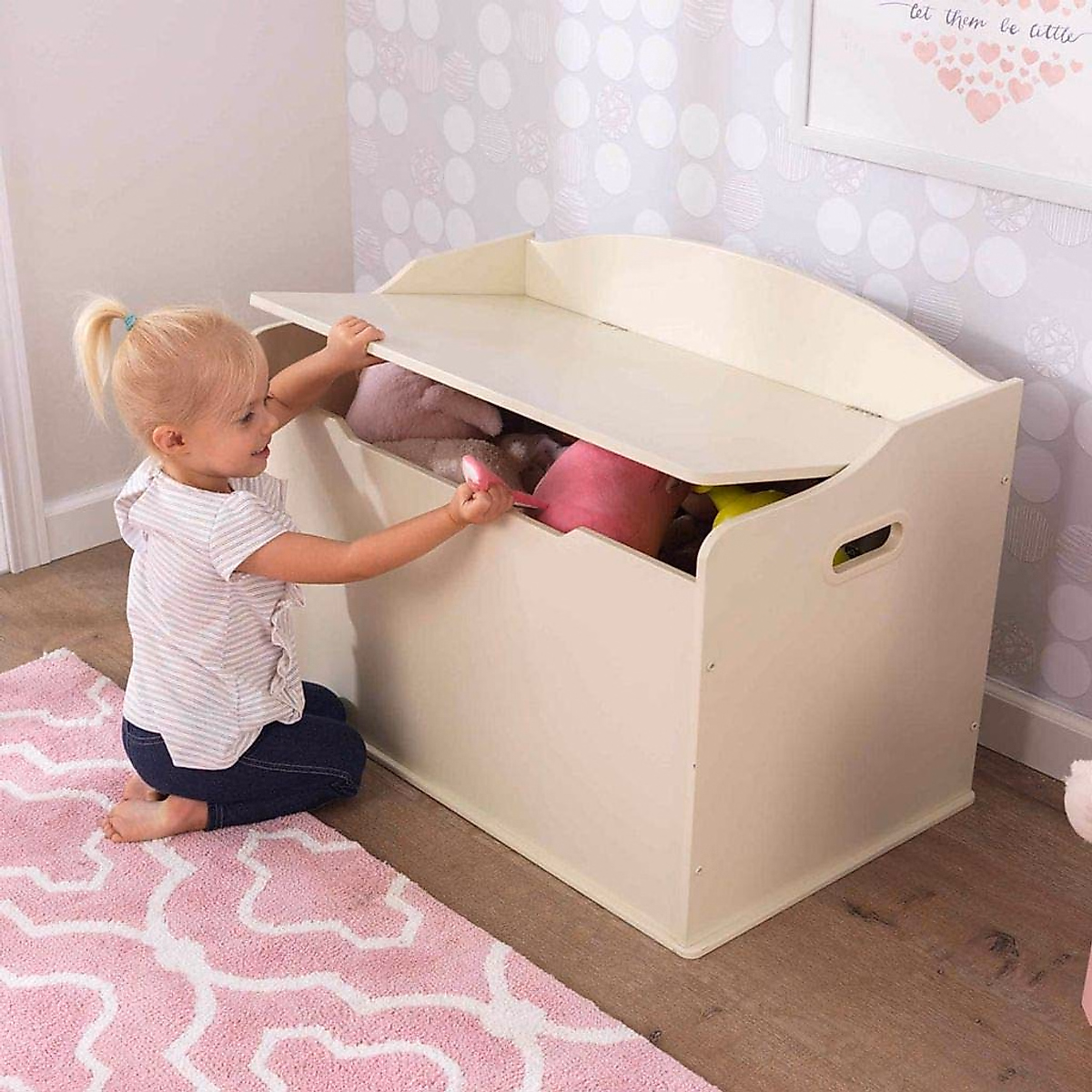 KidKraft Austin Toy Box, Vanilla