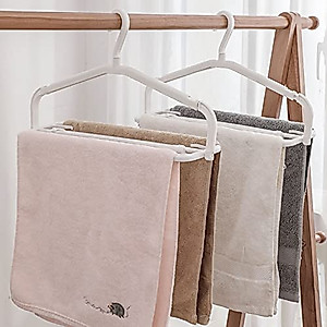 3 Layer Foldable Magic Hangers Thicken Durable Non-Slip Magic Hangers for Bedspreads Tablecloths Linens