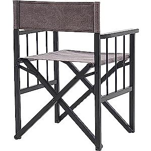 GQHNLUP Folding Beach Chair, Outdoor Camping Chair Modern Comfortable Leisure Folding Chair（Dark Grey）