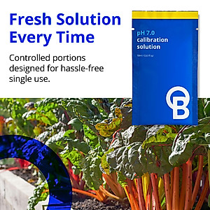 Bluelab pH 7.0 Calibration Solution Sachets - Ideal for pH pH Pens & pH Probes for Precise Meter & Probe Accuracy, 18 ml Each, for Hydroponics, Gardening, Growing Tents - 30 Sachet Box