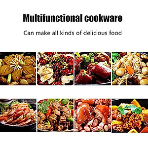 MYYINGBIN 23cm Ceramic Tagine Pot Stew Casserole Slow Cooker Lead Free with Wooden Shovel and Tray High Temperature Resistant, Red