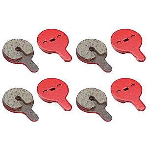 4 Pairs Bicycle Disc Brake Pads, Semi Metal Brake Disc Rotor Pad for Bb5 M446 Electric Bike Disc Brake Pad Resin Mountain Bike