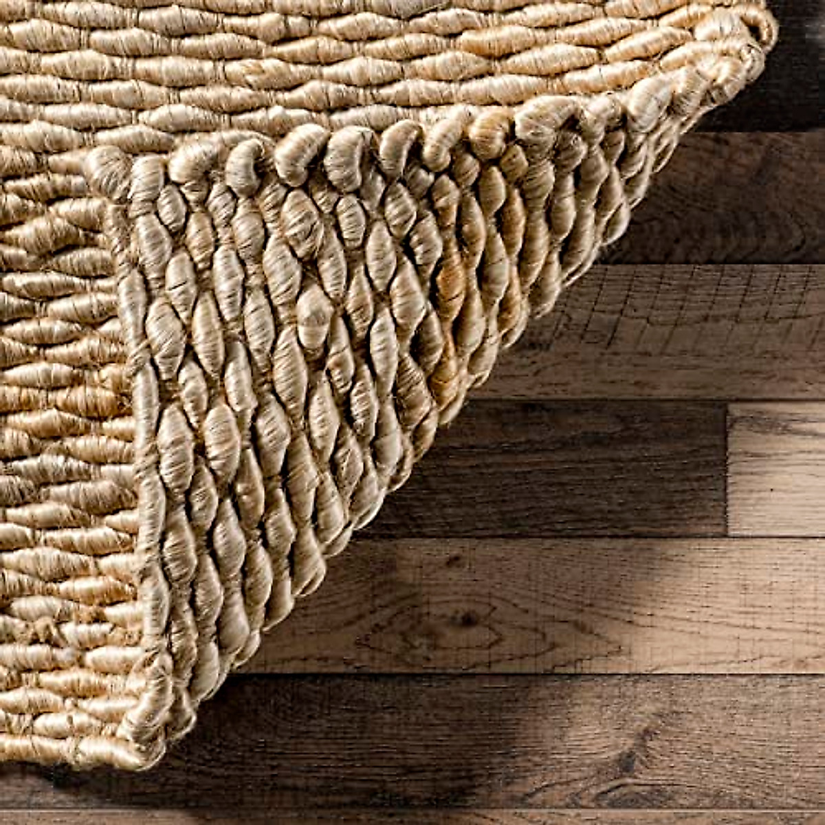 nuLOOM Hailey Hand Woven Jute Area Rug, 8x10, Natural