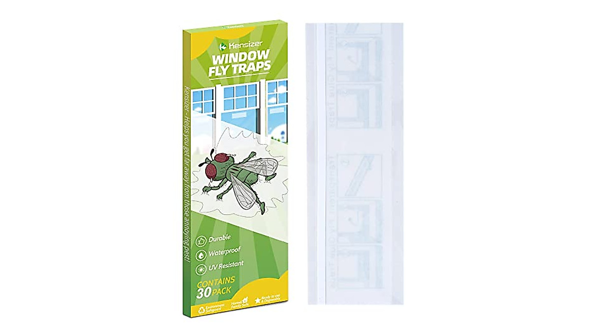 Kensizer 30-Pack Window Fly Traps for Indoor Pest Control
