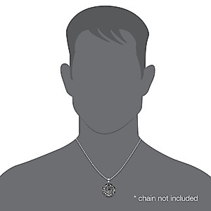 WithLoveSilver 925 Sterling Silver Om Ohm Buddha Tibet Amulet Tibetan Pendant