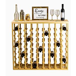 Creekside 72 Bottle Table Wine Rack (Pine) by Creekside - Exclusive 12 inch deep design conceals entire wine bottles. Hand-sanded to perfection!, Pine