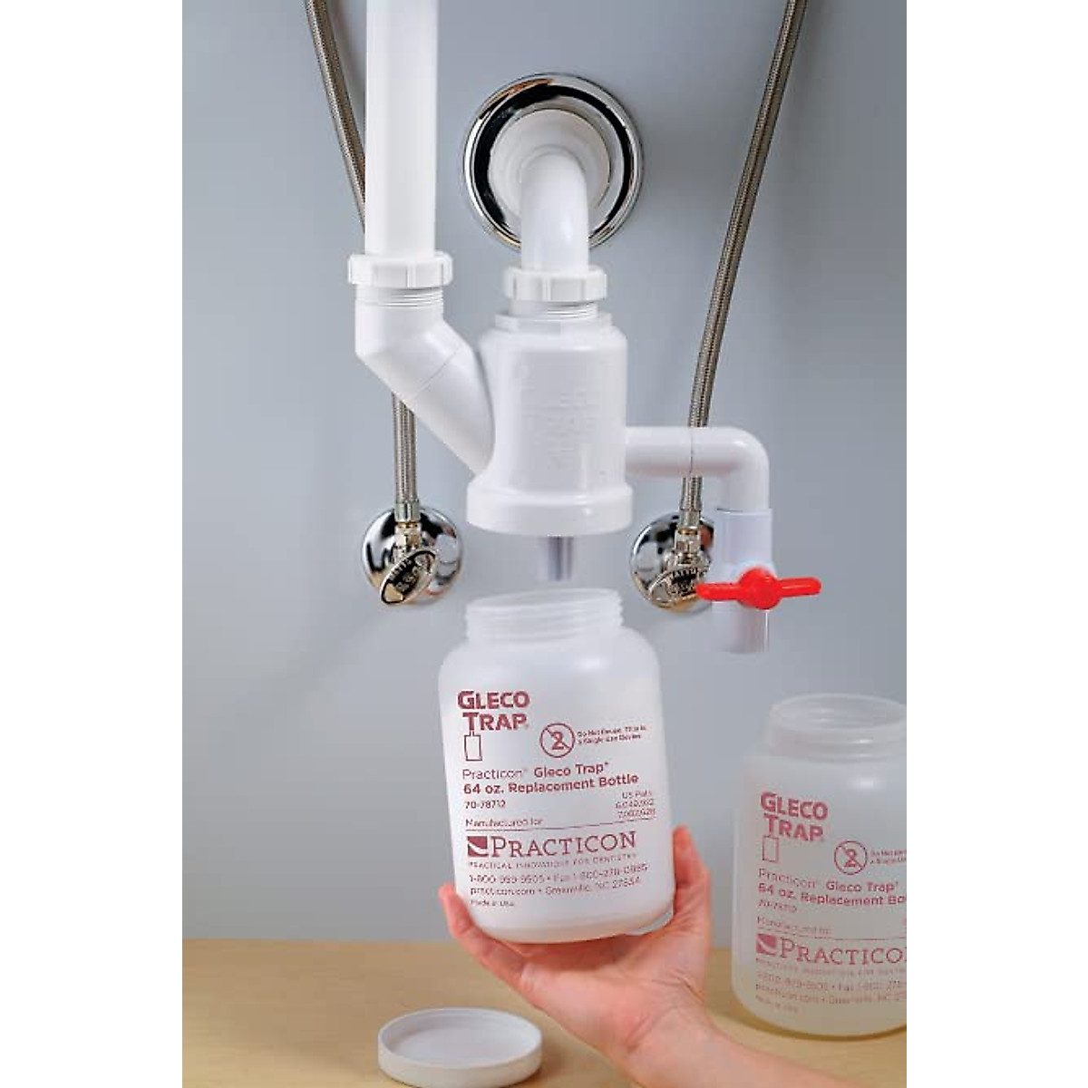 Practicon Gleco Trap System, Clay & Plaster Sink Trap Kit, 64 oz.