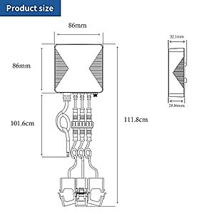 OWON WiFi 3-Phase Clamp Meter, Smart Home Energy Monitor with 3 300A Circuit Level Sensors | Real Time Electricity Monitor/Meter/Net Metering