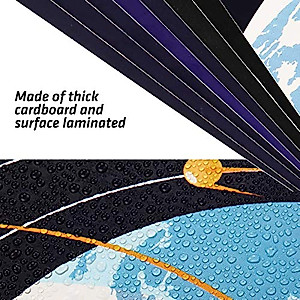 9 Pieces Space Wall Prints Unframed Space Inspirational Posters 8 x 10 Inch Planet Motivational Quote Pictures for Playroom Bedroom Classroom Decor College Dorm