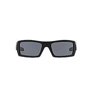 Oakley GASCAN OO9014 Sunglasses for Men + Vision Group Accessories Bundle(Matte Black/Grey (03-473), 61)