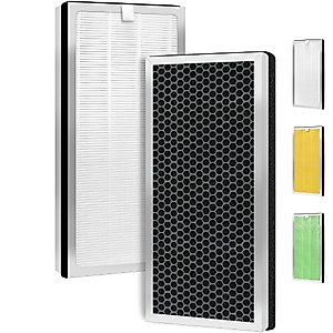 Zouhwaso 40 Filter Compatible with MA Series 40 Air Cleaner pur-ifier, 3-in-1 Composite Filtration with H13 HEPA Filter, Fine Pre-Filter and Efficient acti-vated car-bon Filter, Pack of 2