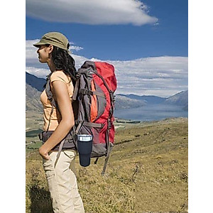 3 PackTumbler 30oz Carrier Holder Pouch with Shoulder Strap for YETI, Rtic, Atlin, Ozark Trail, Rambler 30 oz Insulated Tumbler Coffee Cup, Neoprene Sleeve with Carrying Handle - Black Blue Green