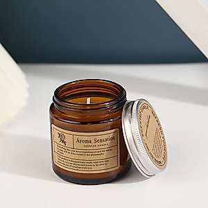 BSitVoik Candles for Home Scented Aromatherapy Candle 7 OZ Long Burning Jar Soy Wax Candles for Valentine Birthday Monday's Day (Lavender)