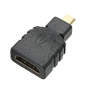 NEORTX Micro HDMI Adapter, Male to Female, HDMI Type-D to Type-A, 1080P Full HD Video, Gold Plated Connectors, Compatible with Laptops, Camcorders, Cameras, Tablets