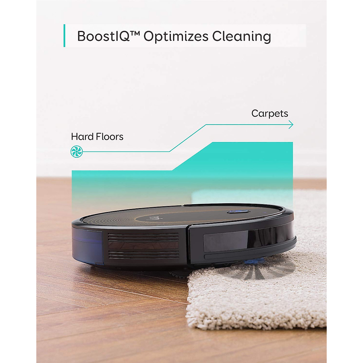 Eufy BoostIQ RoboVac 30C, Robot Vacuum Cleaner, Wi-Fi, Super-Thin, 1500Pa Strong Suction, Boundary Strips Included, Self-Charging Robotic Vacuum Cleaner (Renewed)